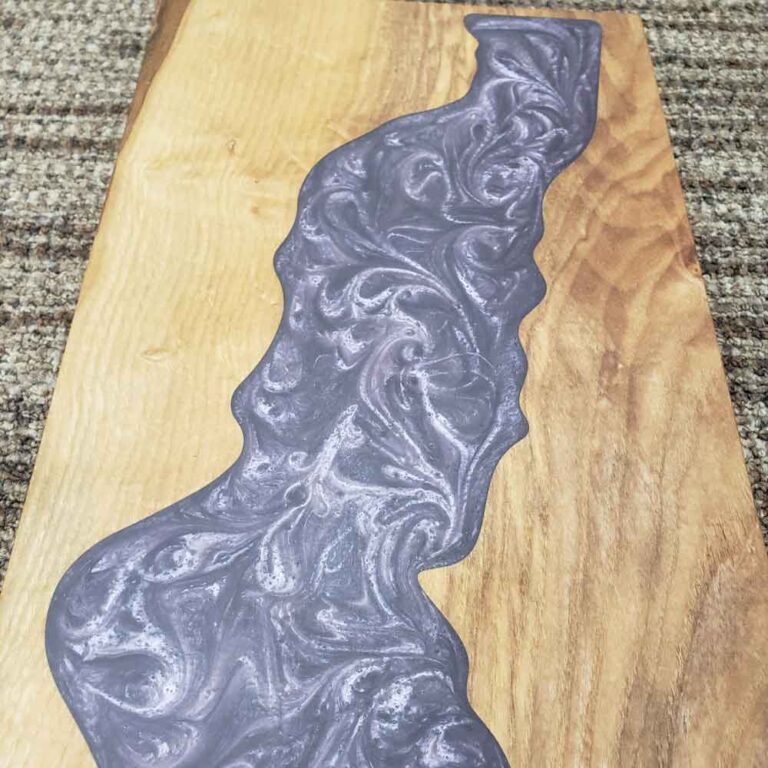 Urban Wood Epoxy River Trays - Sculpted Panels