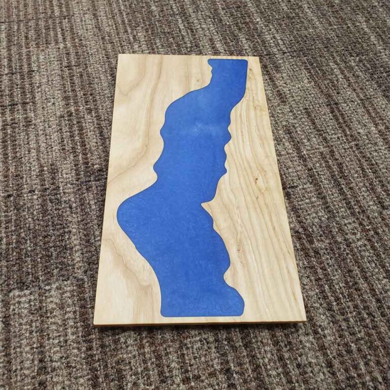 Urban Wood Epoxy River Trays - Sculpted Panels