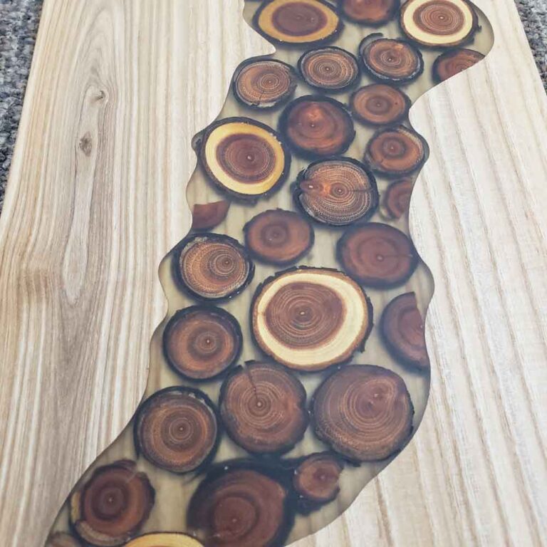 Urban Wood Epoxy River Trays - Sculpted Panels